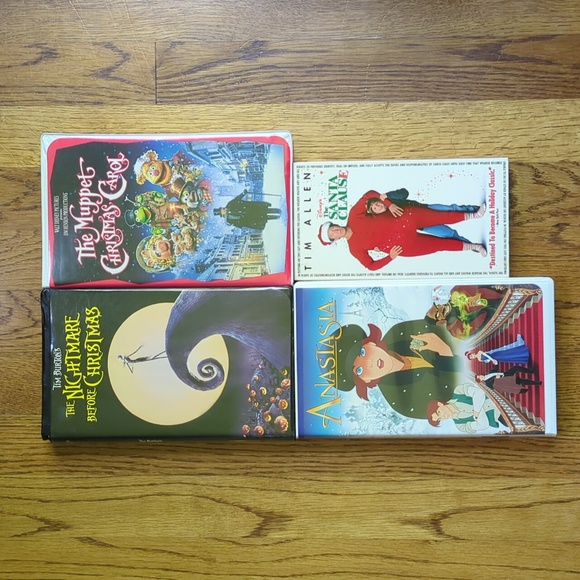 Vintage | Other | Set Of 4 Vintage Winter Holiday Christmas Vhs Tapes ...